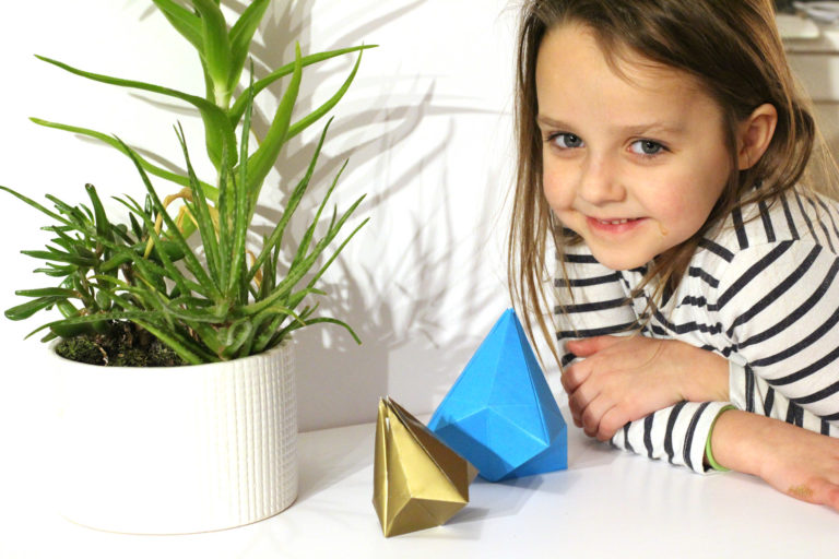 How to make a folded paper bell decoration
