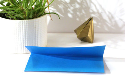 How to make a folded paper bell decoration