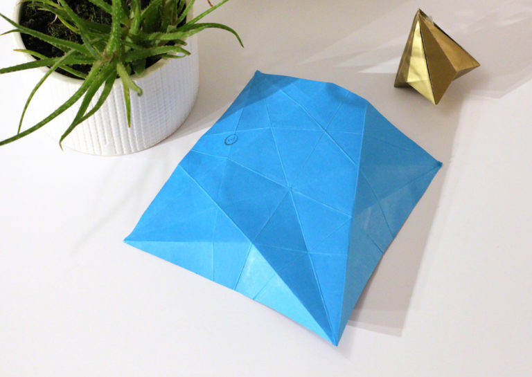 How to make a folded paper bell decoration