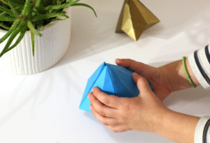 How to make a folded paper bell decoration