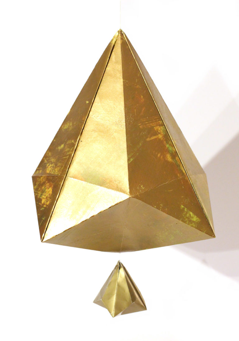 How to make a folded paper bell decoration