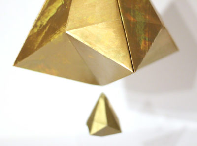 How to make a folded paper bell decoration